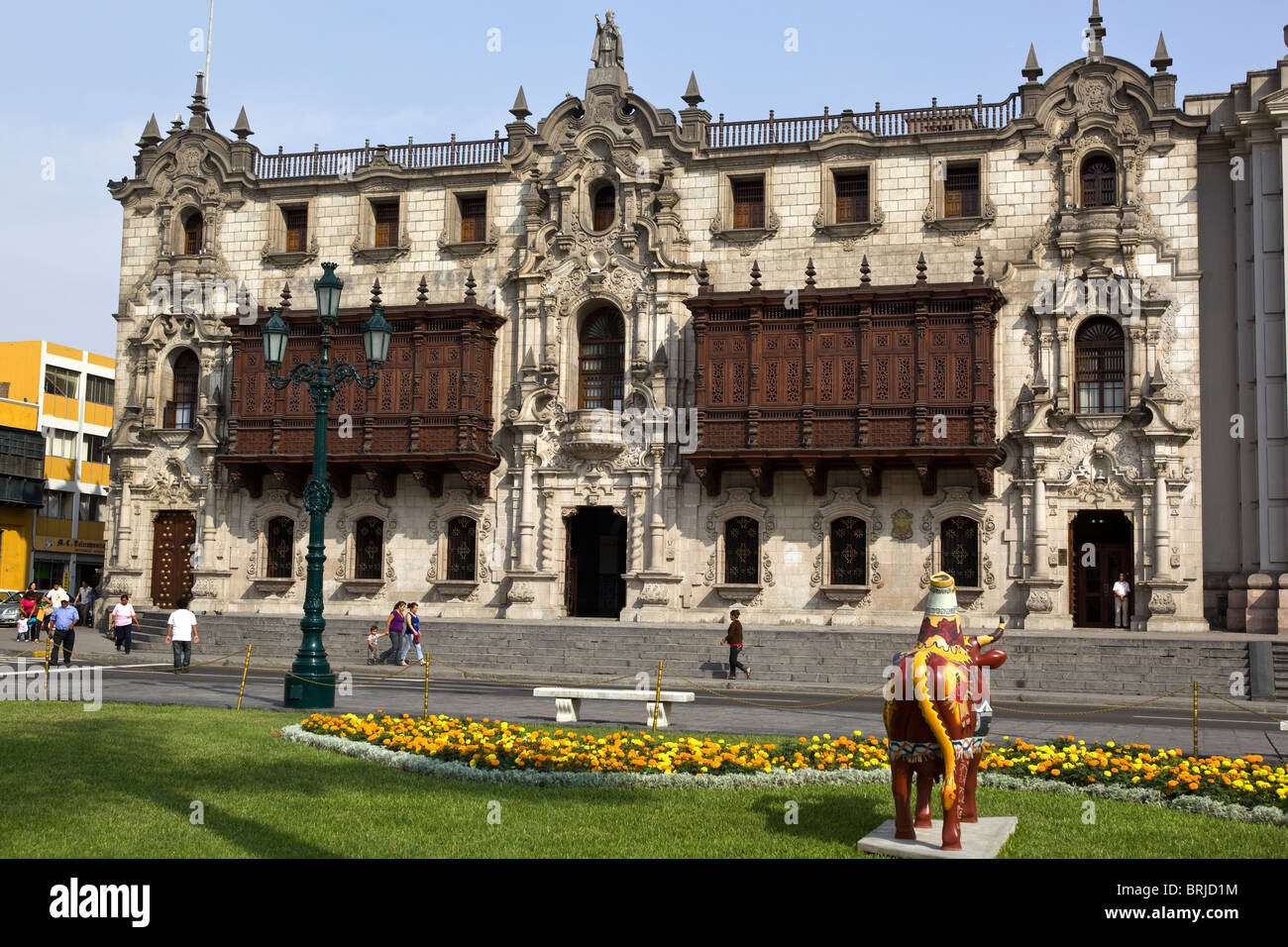 The Archbishop's Palace Lima Peru Stock Photo - Alamy