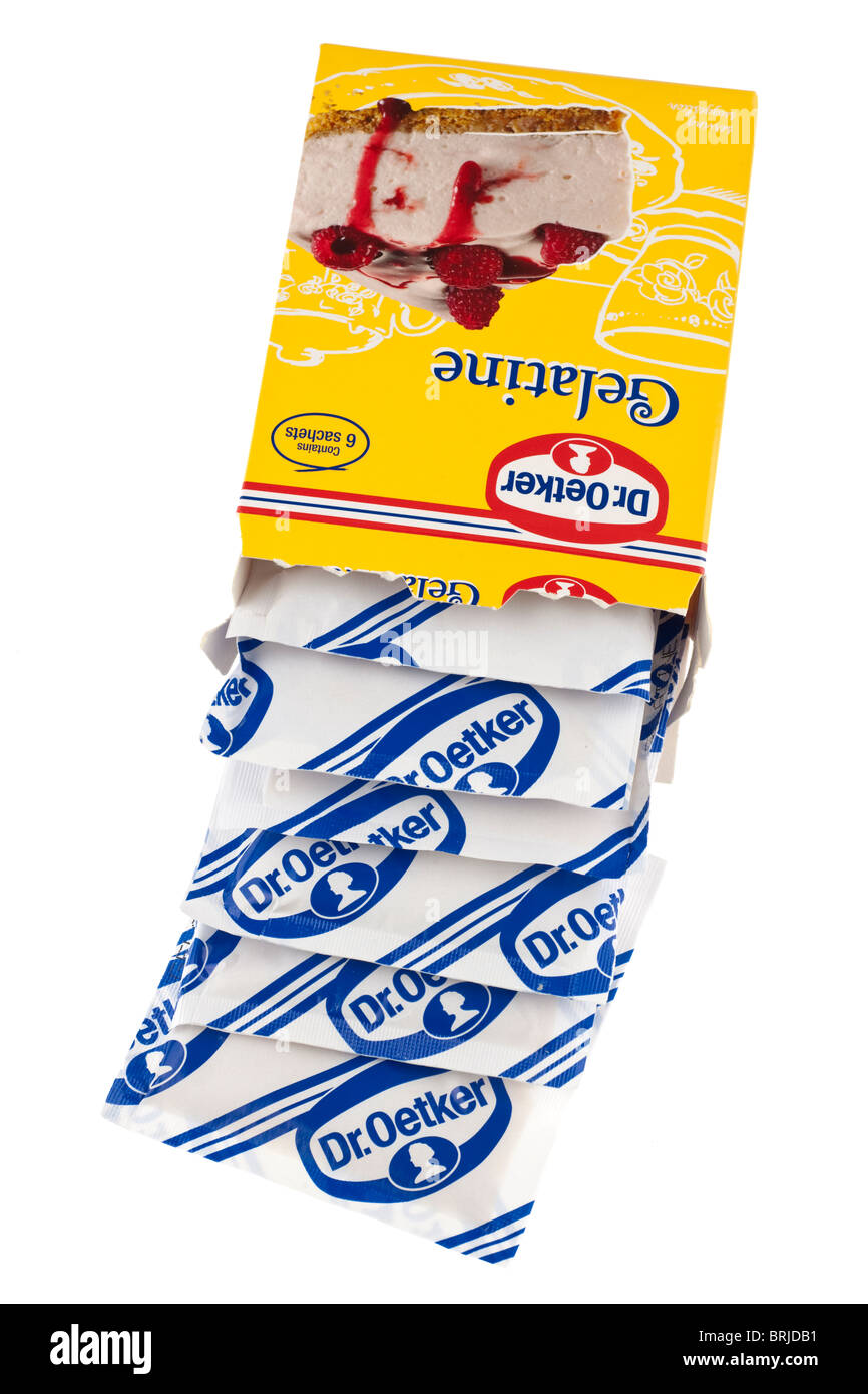 Gelatine packet hi-res stock photography and images - Alamy