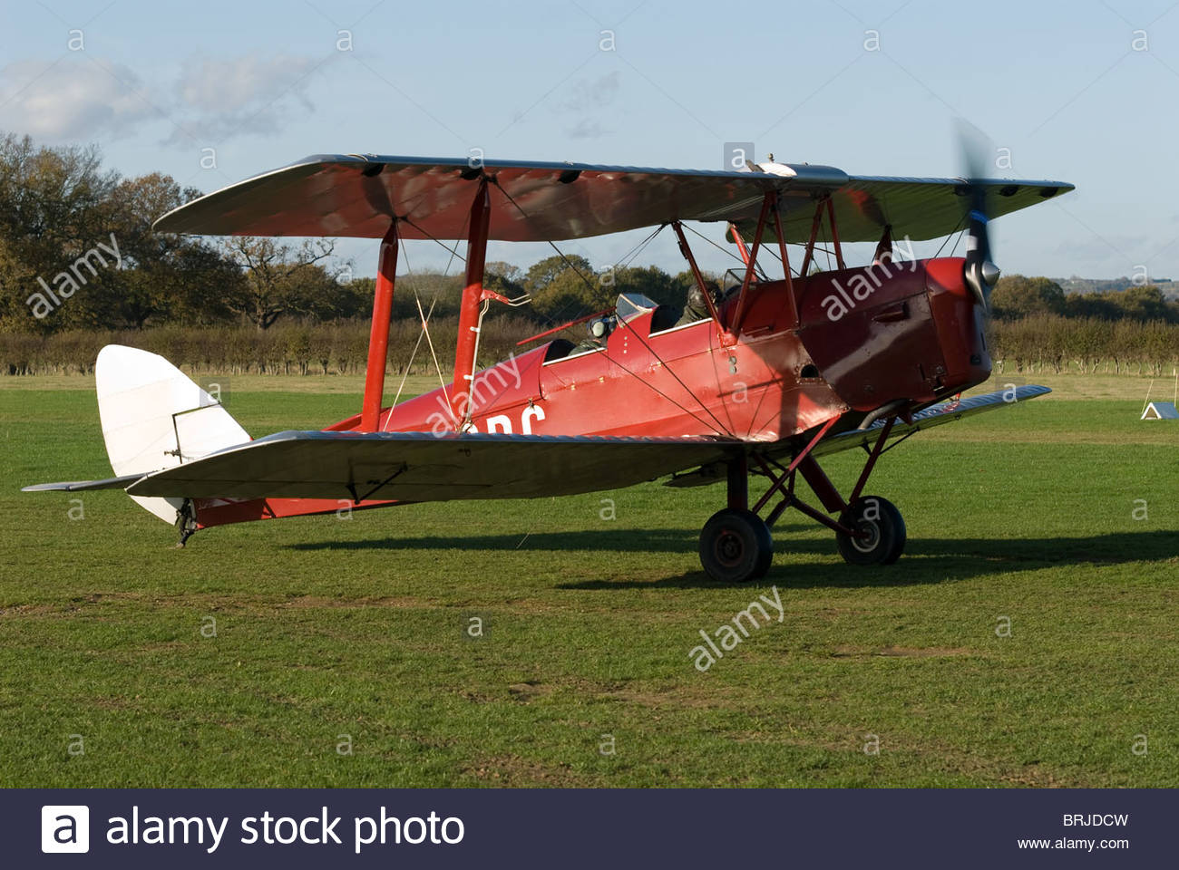 Vintage Biplane Tiger Moth Cockpit High Resolution Stock Photography ...