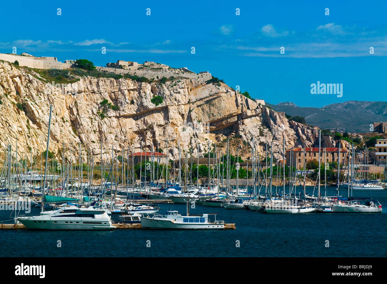 THE RATONNEAU ISLAND, FRIOUL ARCHIPELAGO, MARSEILLE, FRANCE Stock Photo ...