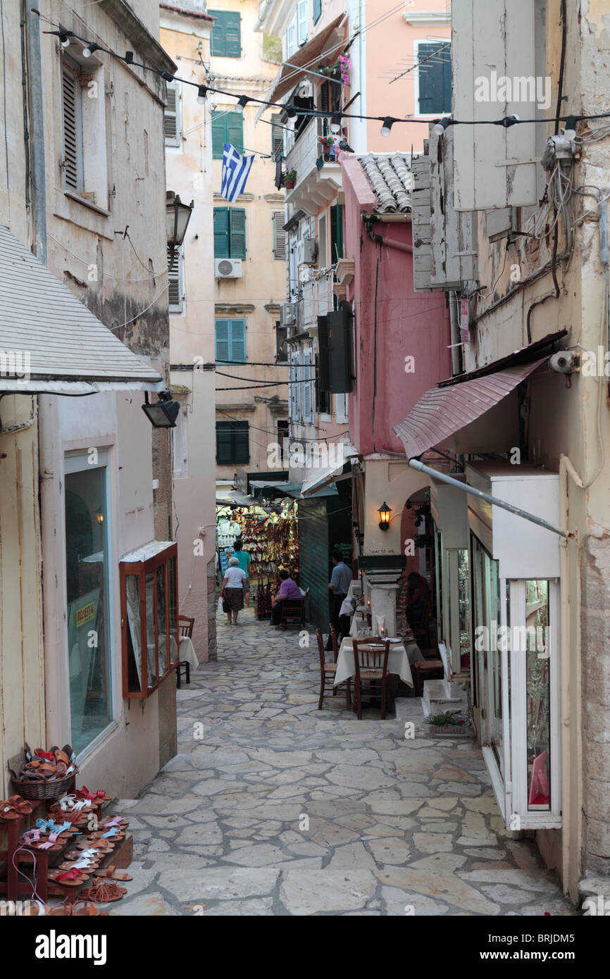 Old Town Corfu Stock Photo - Alamy