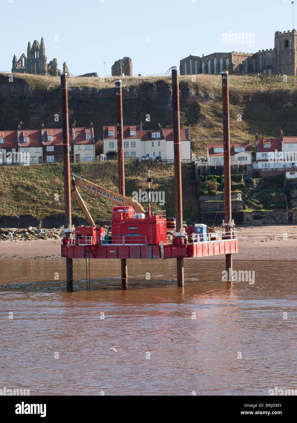 Haven Seajack l a civil engineering construction jack up platform in ...