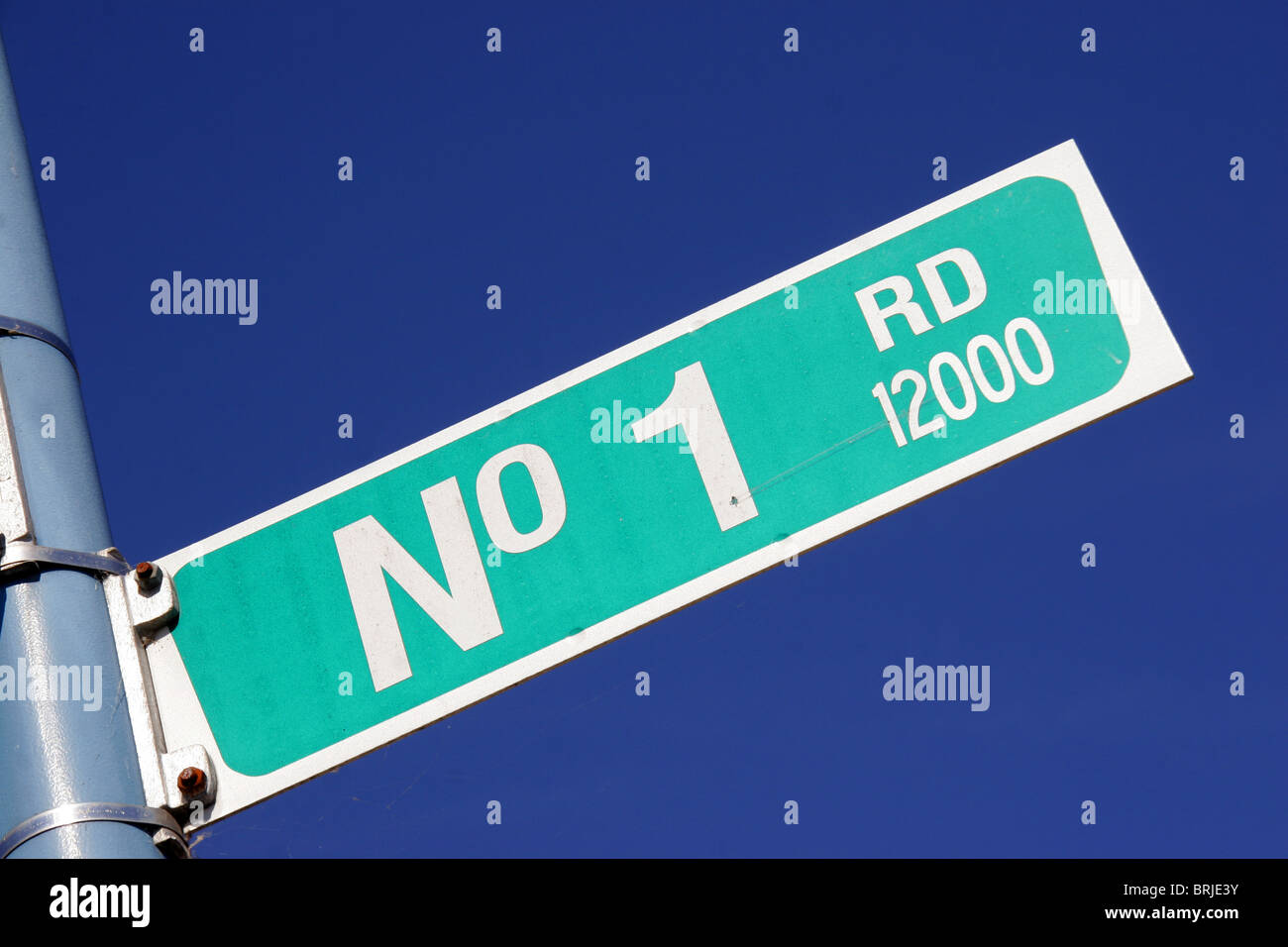 No 1 Road street sign Stock Photo - Alamy
