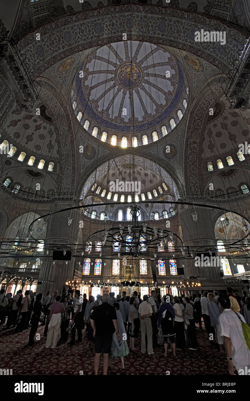 Istanbul inside the Blue mosque Stock Photo - Alamy