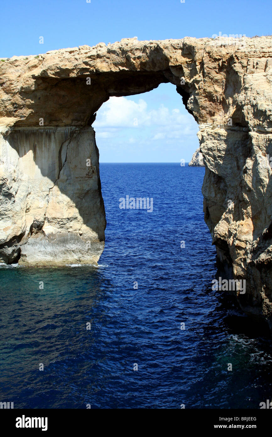 Blue window gozo hi-res stock photography and images - Alamy