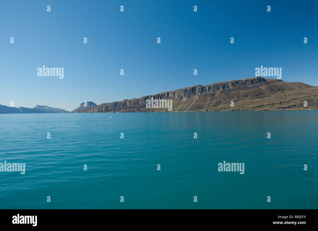 Greenland, Erik's Fjord (aka Eriksfjord). Scenic Greenlandic fjord ...