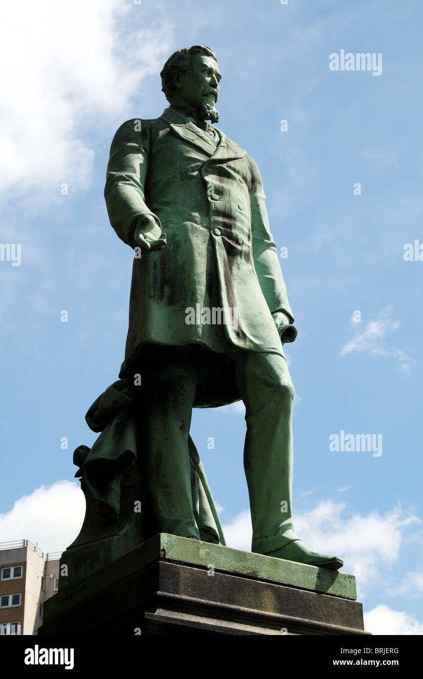 Akroyd Statue Boothtown Halifax Yorkshire Stock Photo - Alamy