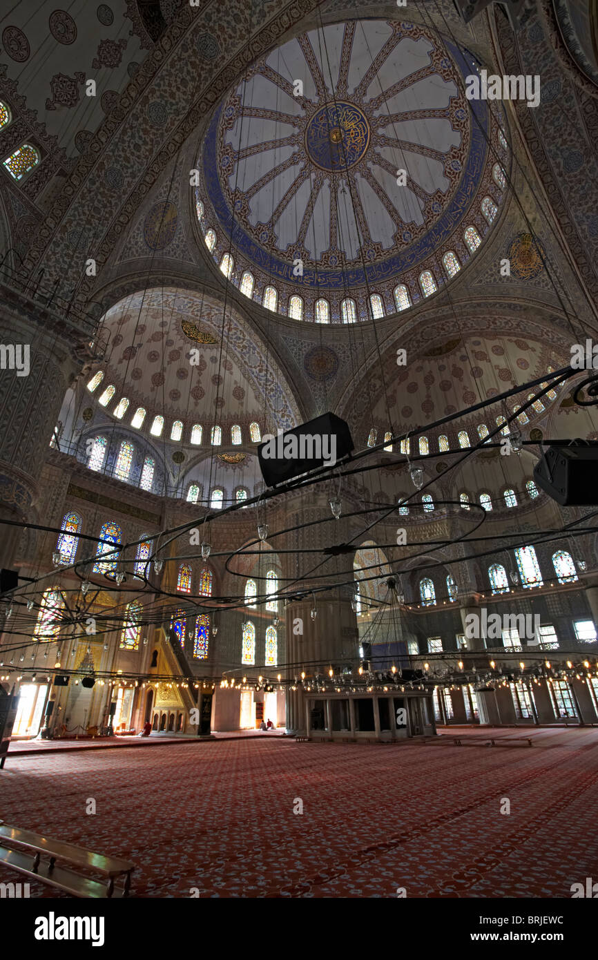 Istanbul inside the Blue mosque Stock Photo - Alamy