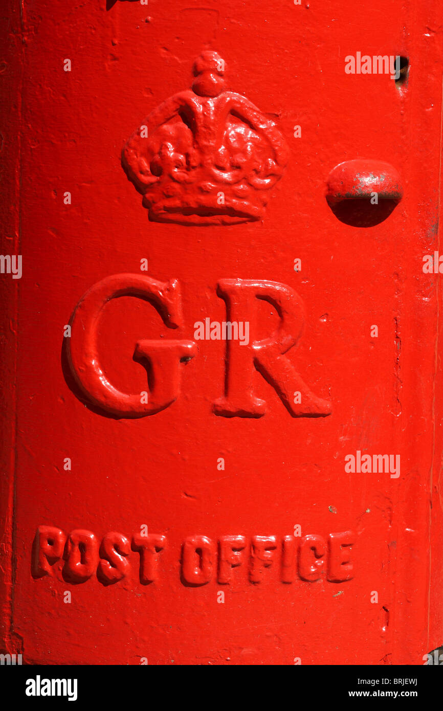 Post Office Letter Box of the Reign of George V Stock Photo - Alamy