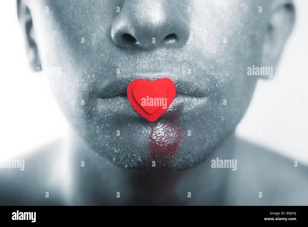 Heart lips hi-res stock photography and images - Alamy