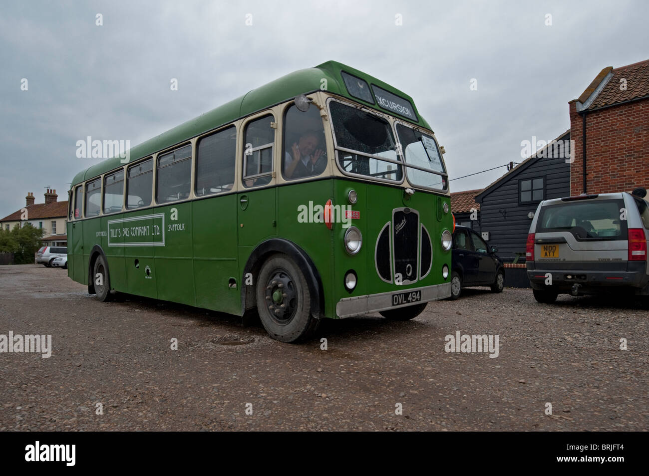 Old Bristol bus used for guided tours around the town of Southwold ...