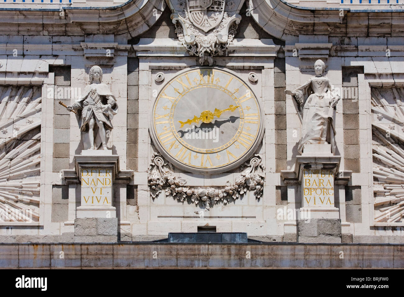 Royal palace madrid clock hi-res stock photography and images - Alamy