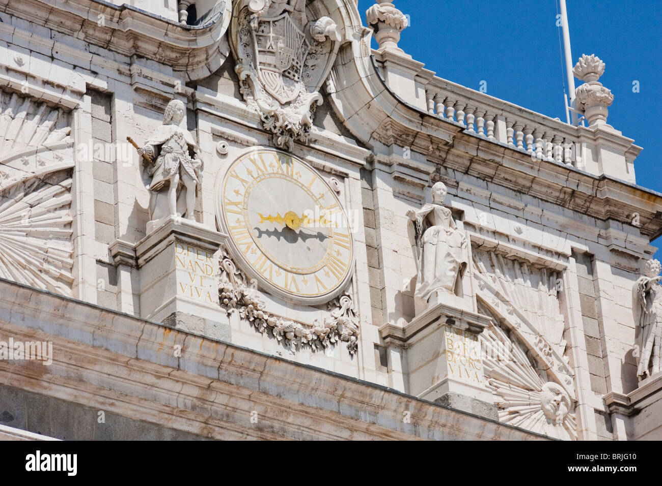 Royal palace madrid clock hi-res stock photography and images - Alamy