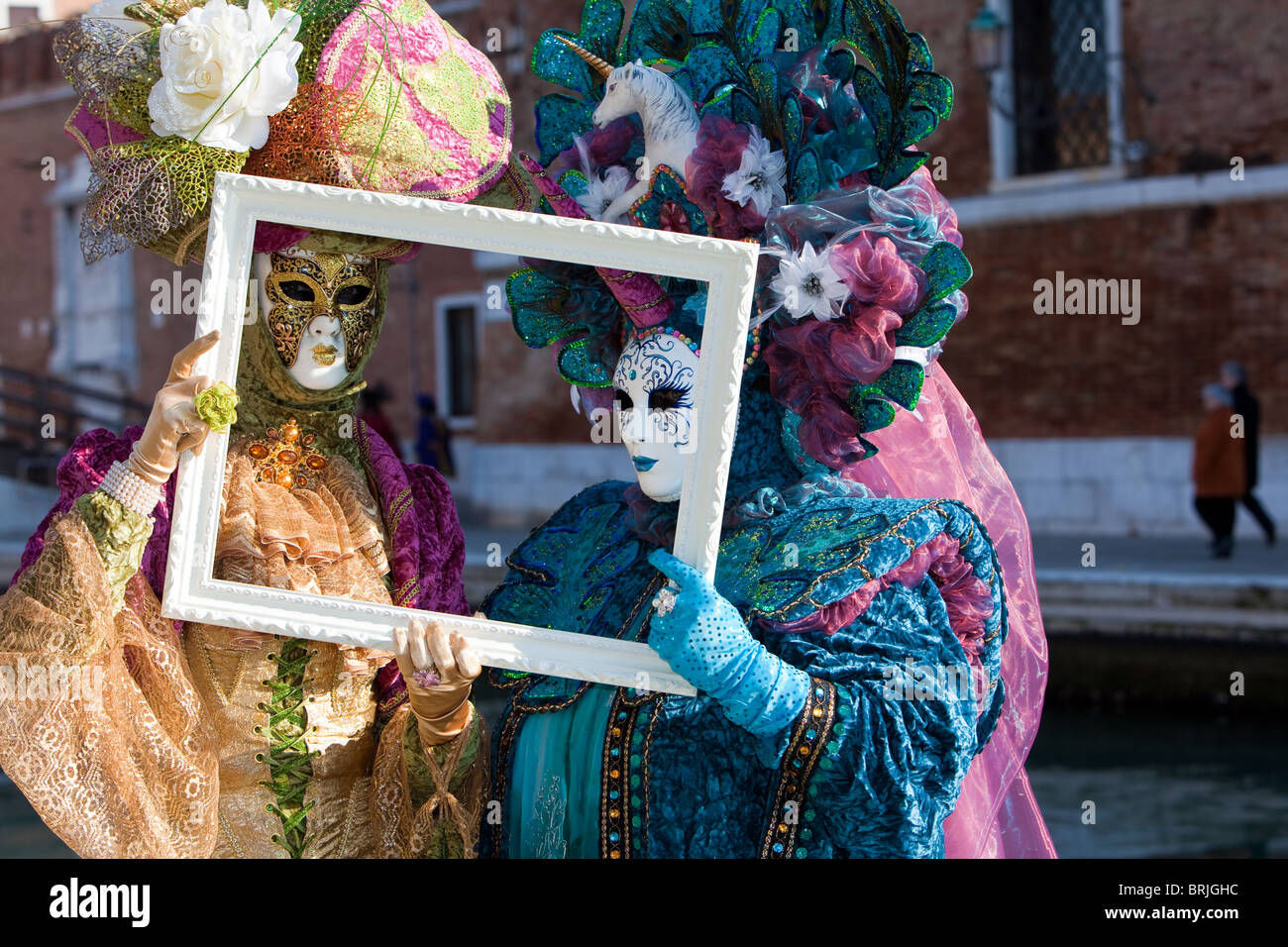 Venice Carnival costumes Stock Photo - Alamy