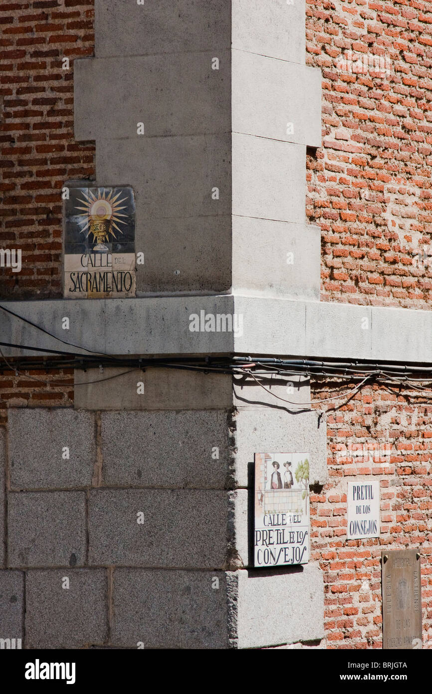 street corner in madrid, spain Stock Photo - Alamy
