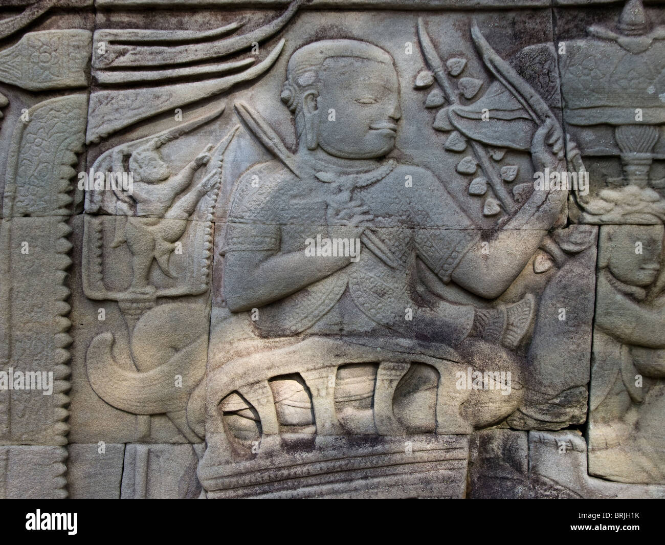 The picture of cute antient face from siem riep Stock Photo - Alamy