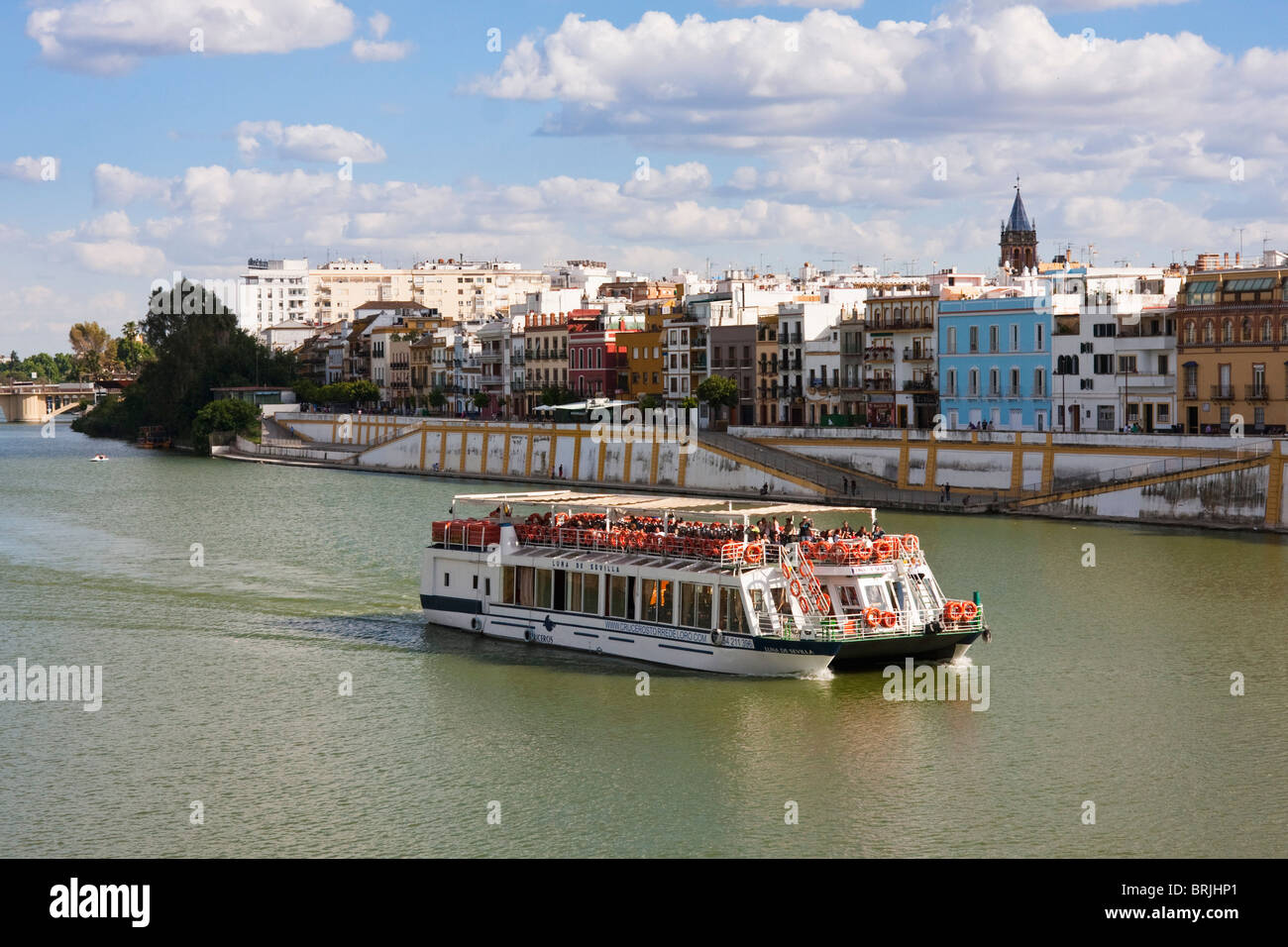 the guadalquivir river in seville spain Stock Photo - Alamy