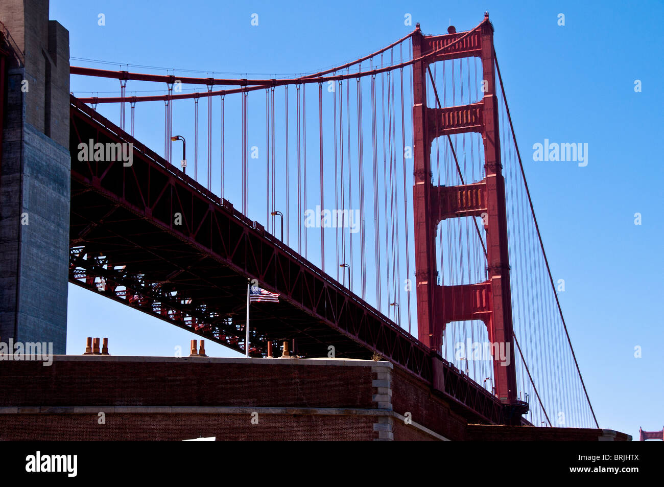 American flag golden gate bridge hi-res stock photography and images ...