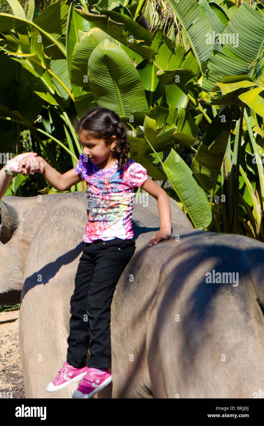 Little girl jumping Stock Photo - Alamy