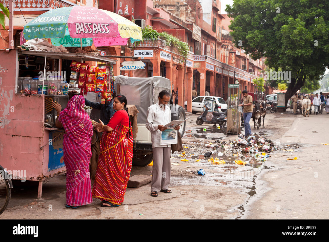 Indian street life Stock Photo - Alamy