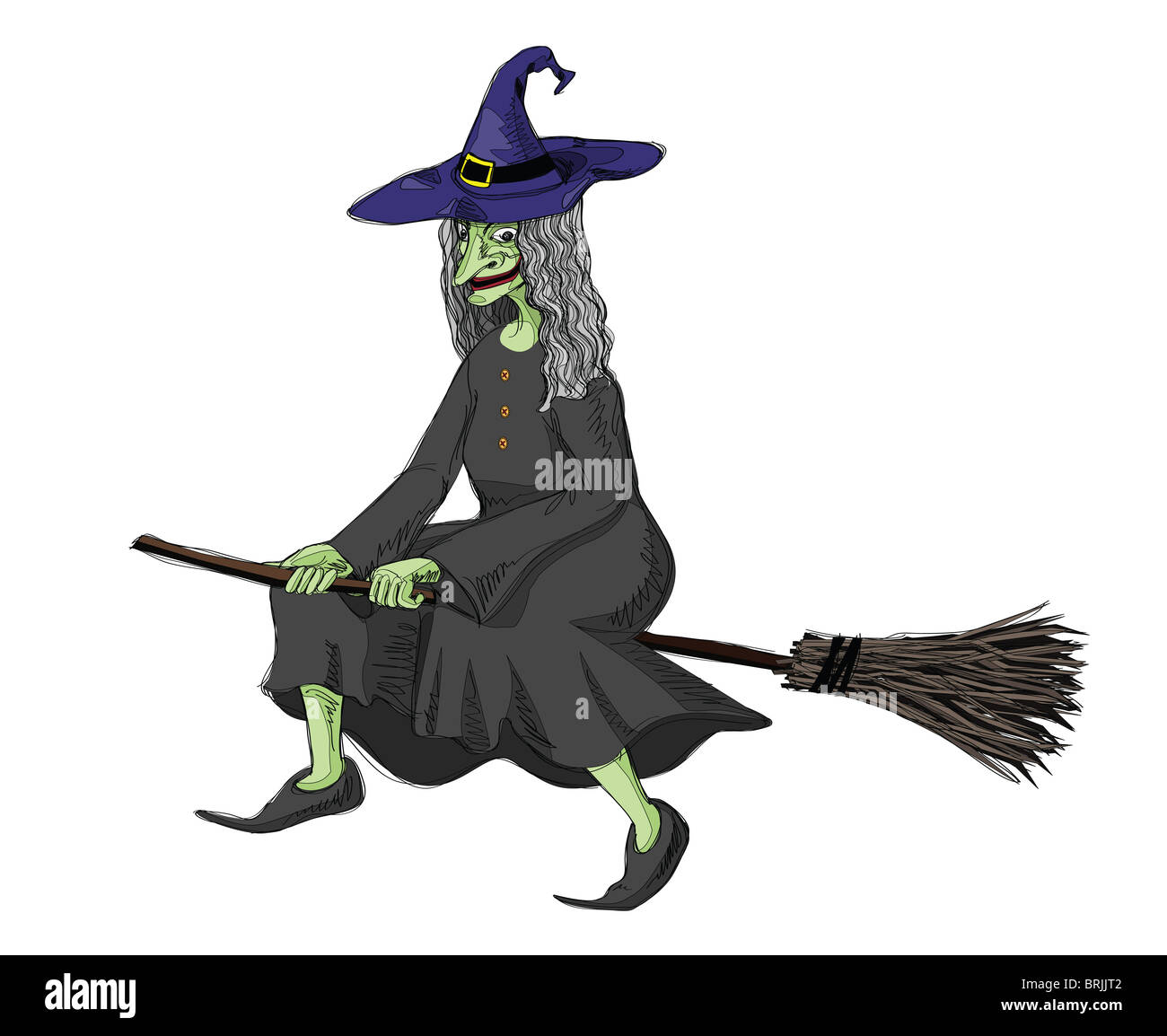 Pencil Drawings Sad Witch
