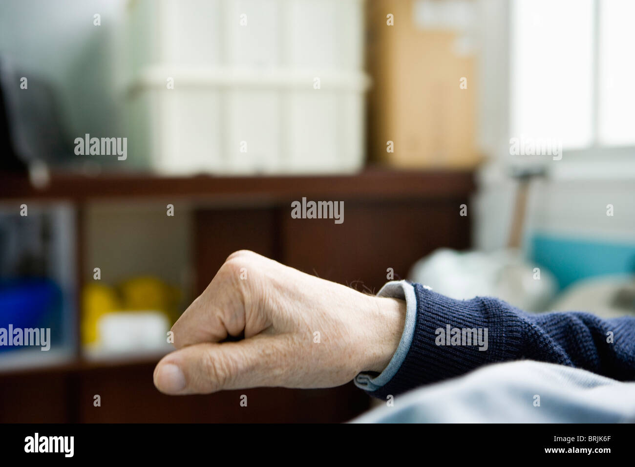 Man's hand making a fist Stock Photo - Alamy