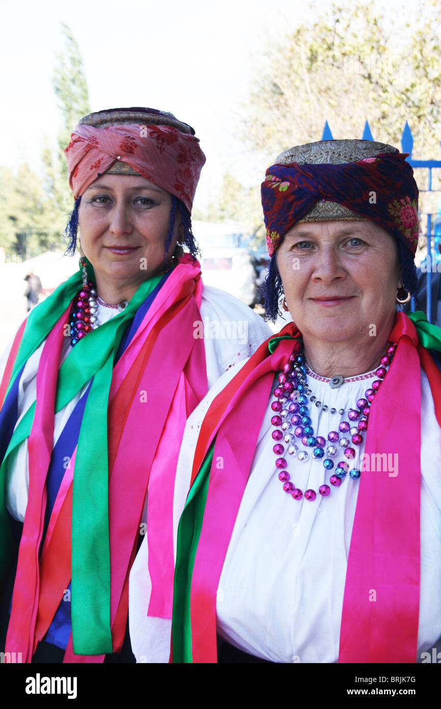 Women demonstrate authentic costumes Stock Photo - Alamy