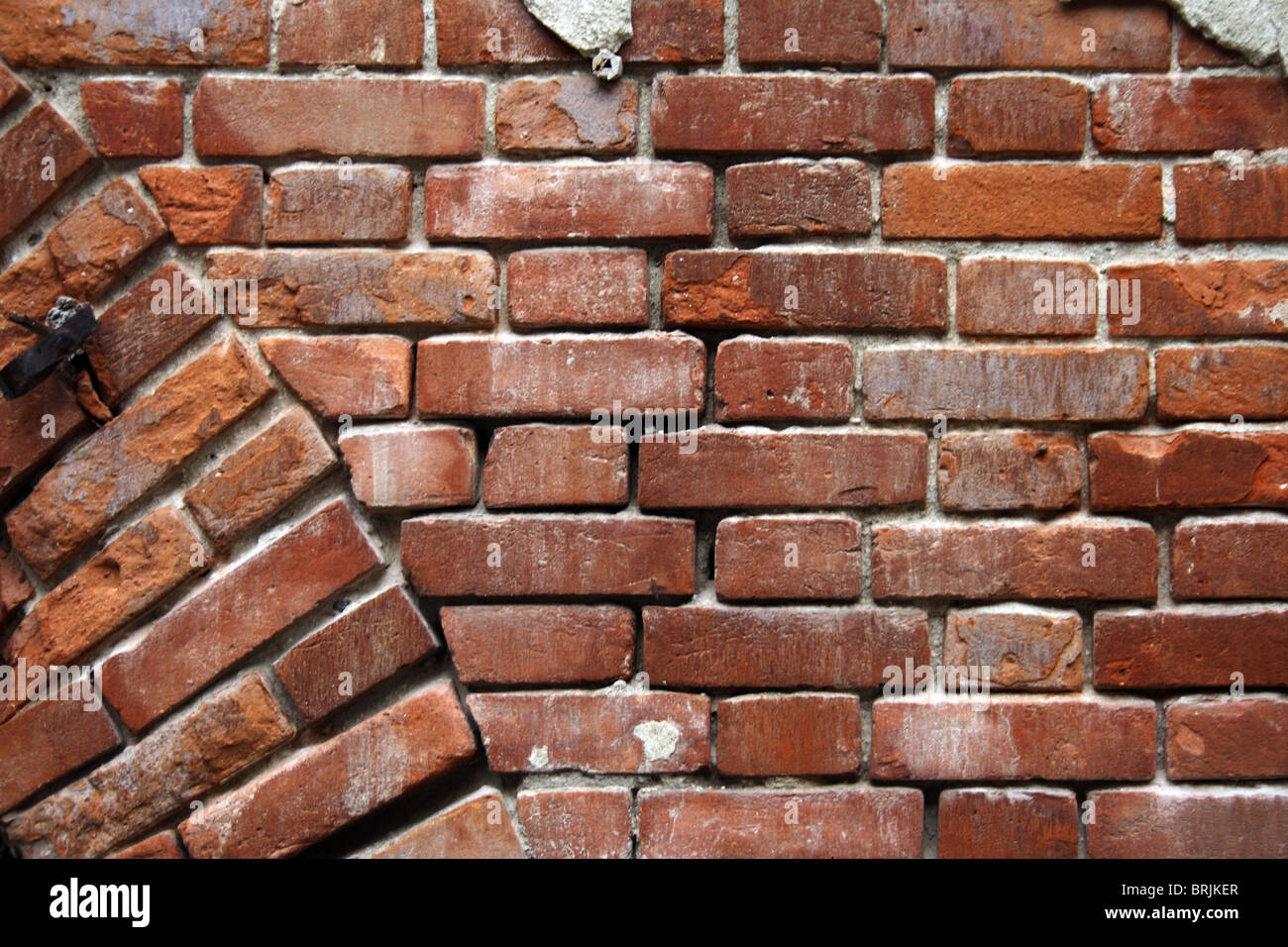 old weathered red brick wall Stock Photo - Alamy
