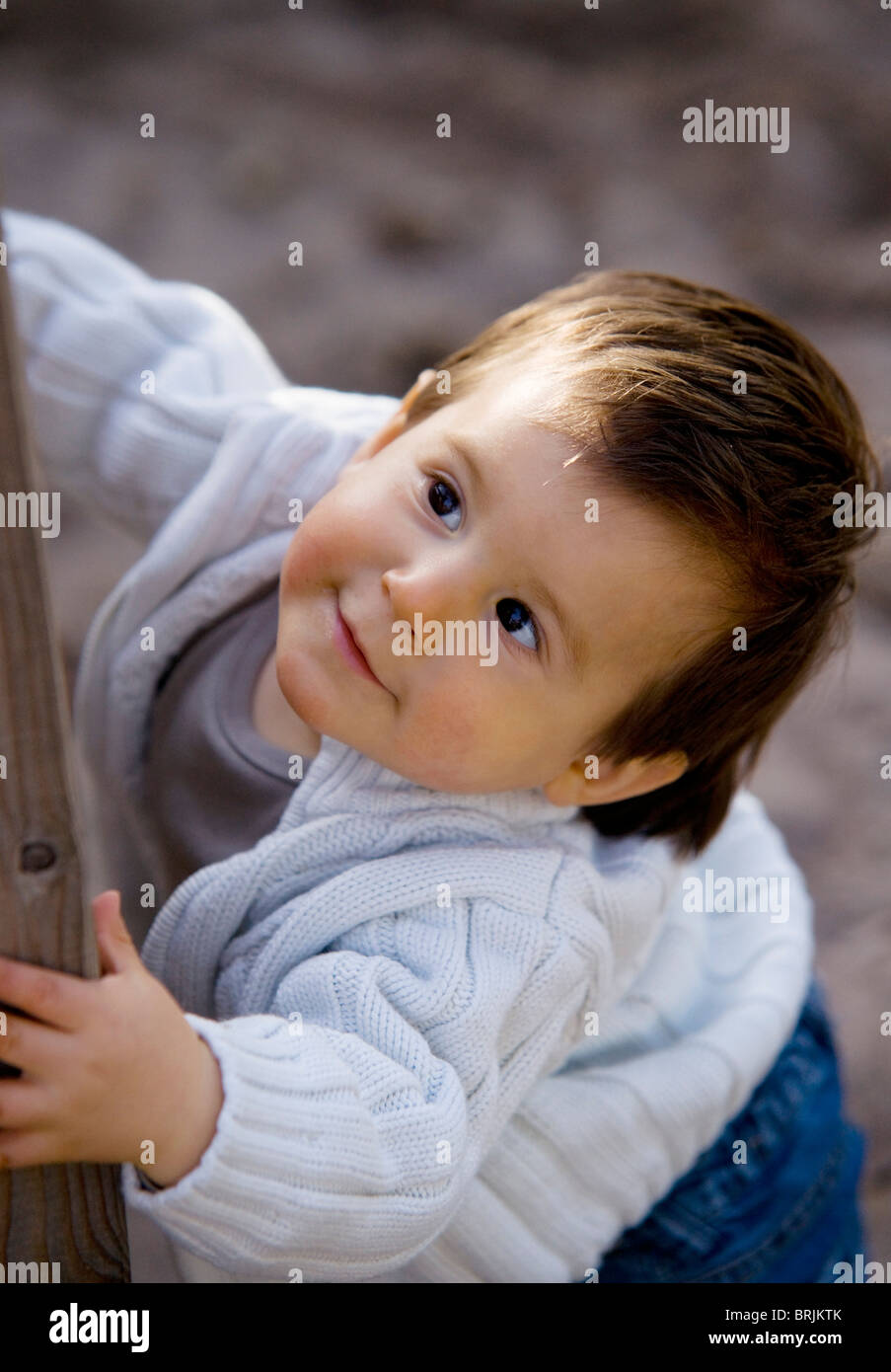 Little Boy Standing Up Stock Photo - Alamy