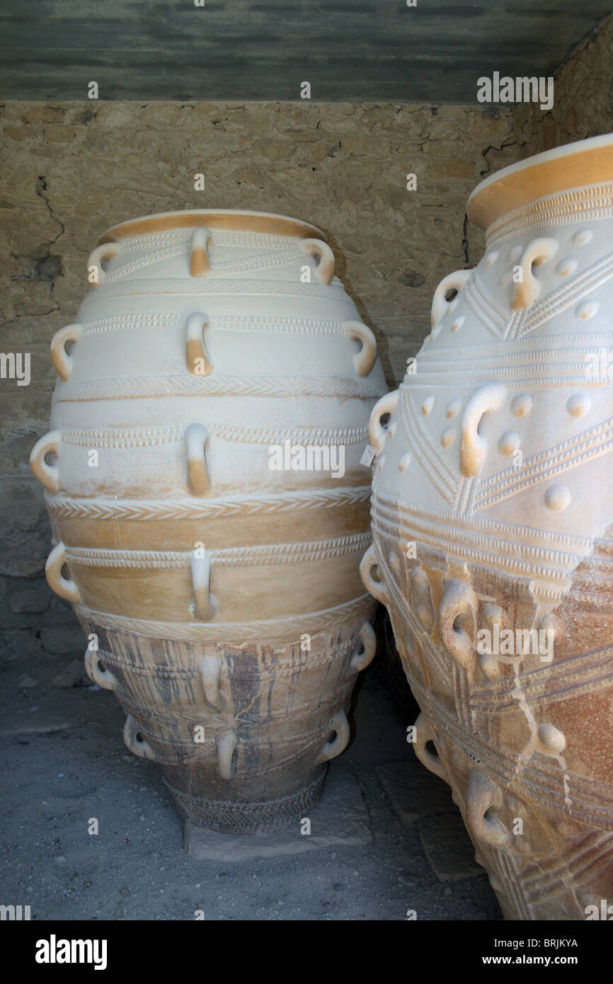Giant amphoras from the Knossos palace Stock Photo - Alamy
