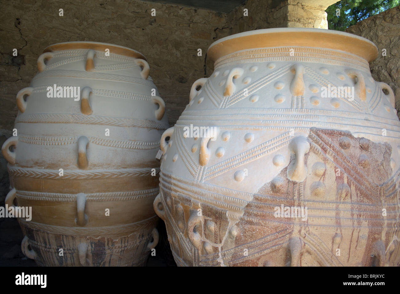 Giant amphoras from the Knossos palace Stock Photo - Alamy