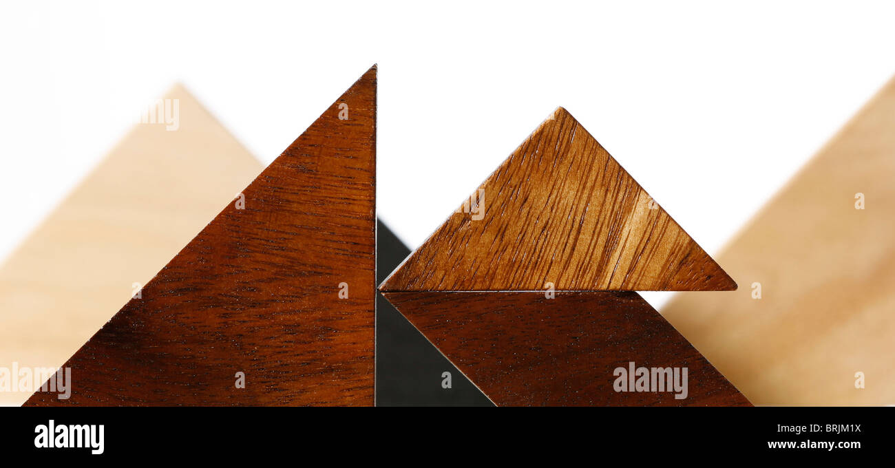Wooden geometric shapes Stock Photo - Alamy