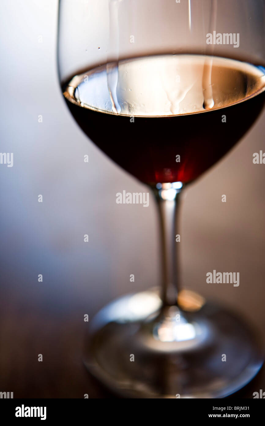 Glass of red wine Stock Photo - Alamy