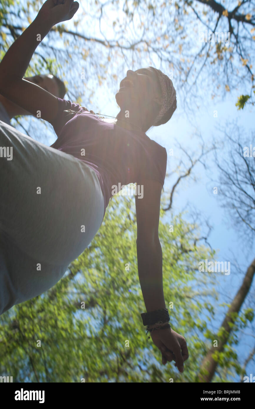 Lone woman running hi-res stock photography and images - Alamy