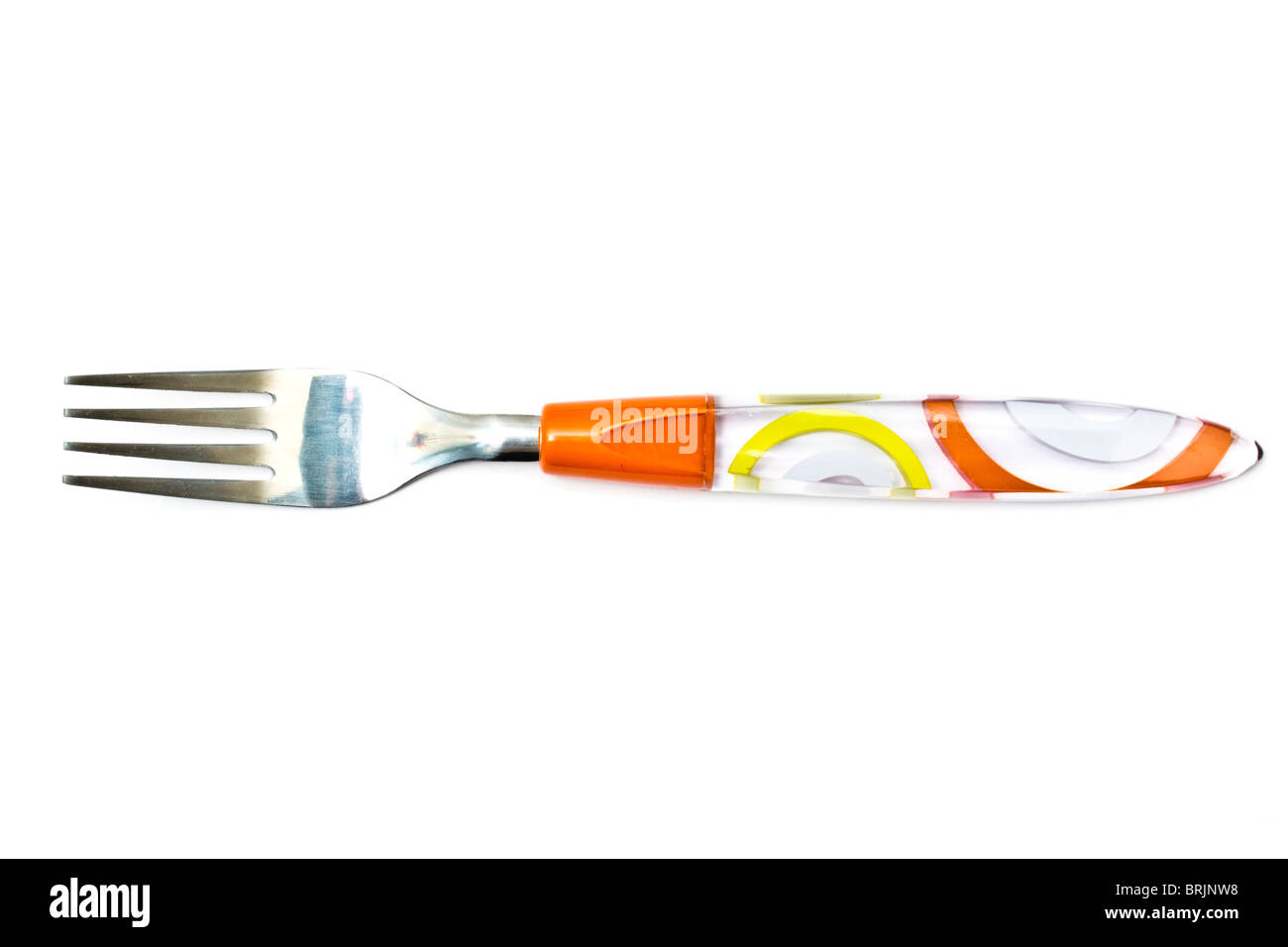 One fork isolated on white background Stock Photo - Alamy