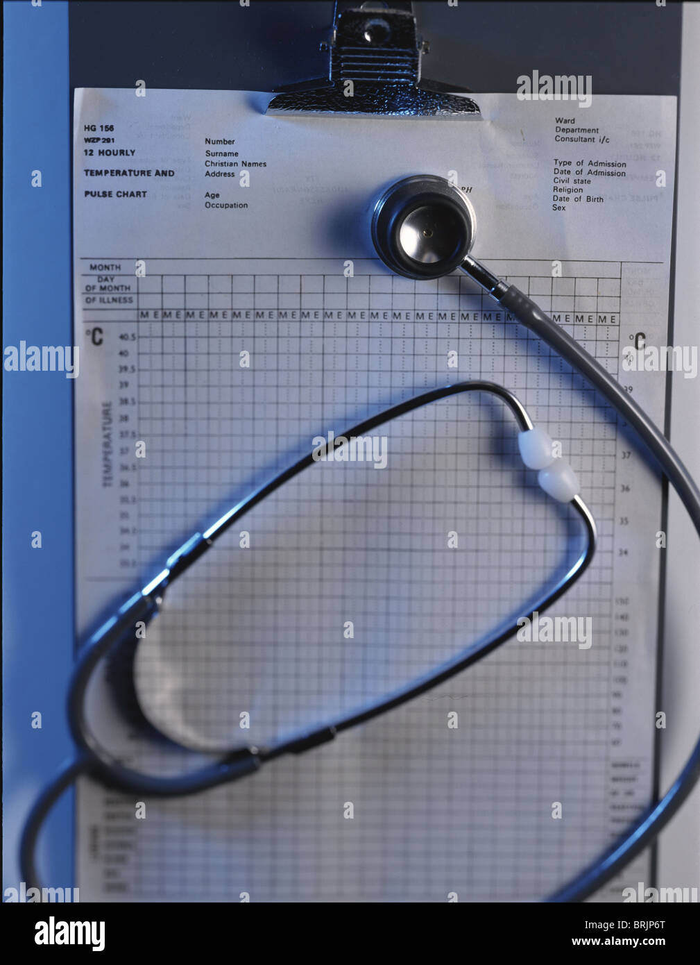Medical stethoscope chart still life hi-res stock photography and ...