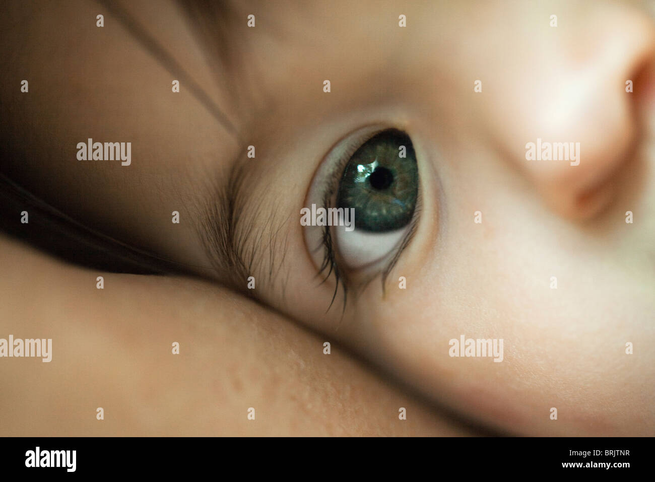 Baby's eye, close-up Stock Photo - Alamy