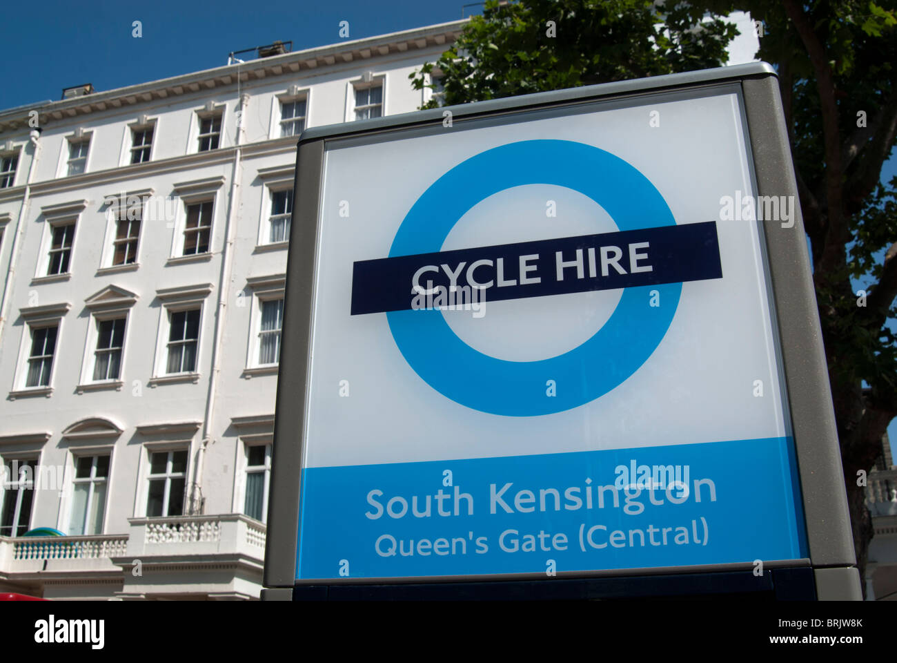 Cycle Hire sign Stock Photo - Alamy