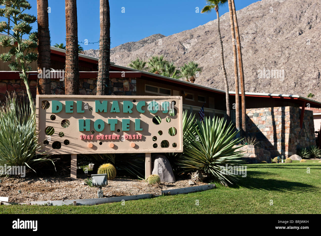 Del Marcos Hotel Palm Springs Stock Photo - Alamy
