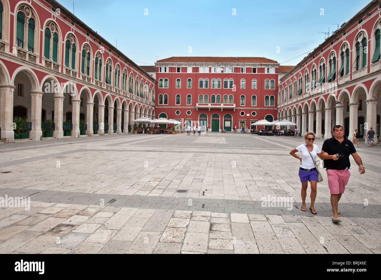 The Prokurative, Republic Square in Split Croatia Stock Photo - Alamy