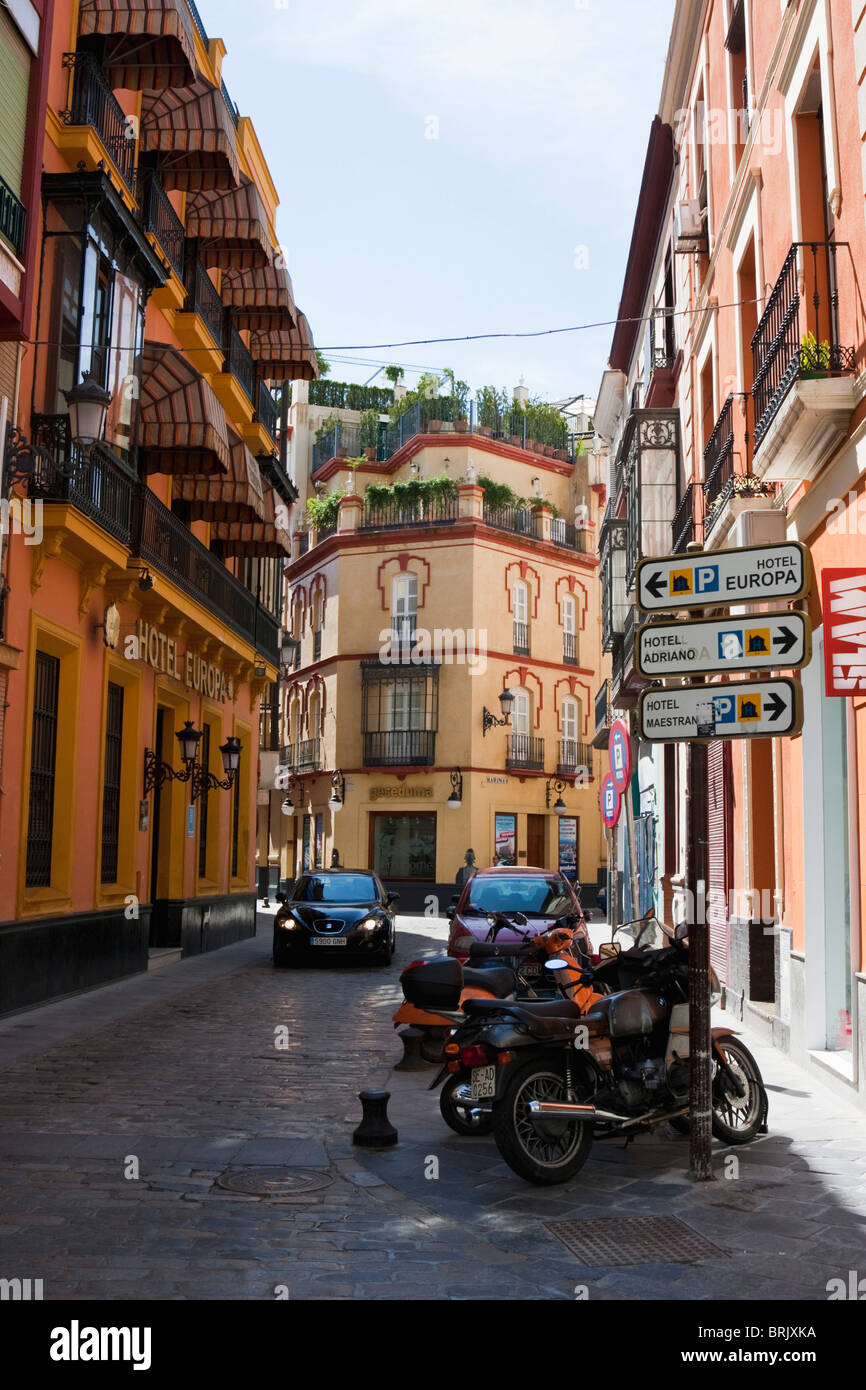 street scene in sevilla, spain Stock Photo - Alamy