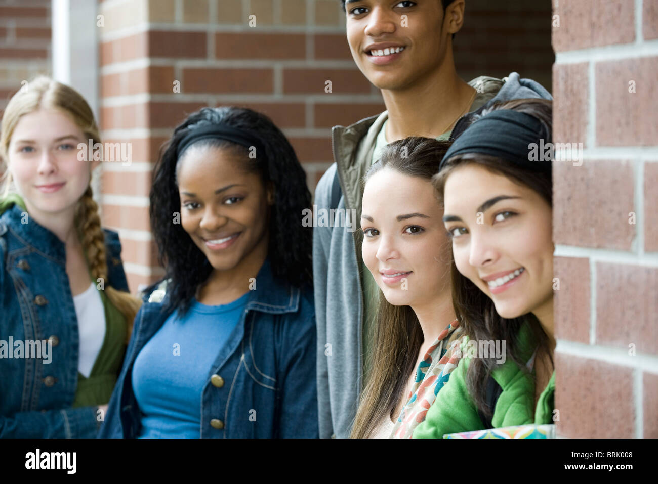 High school friends together Stock Photo - Alamy