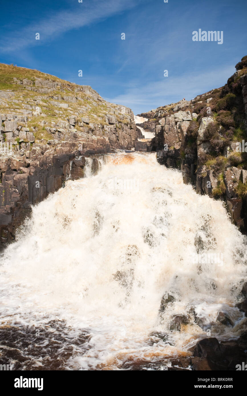 Cauldron Snout Waterfall near the River Tees Stock Photo - Alamy