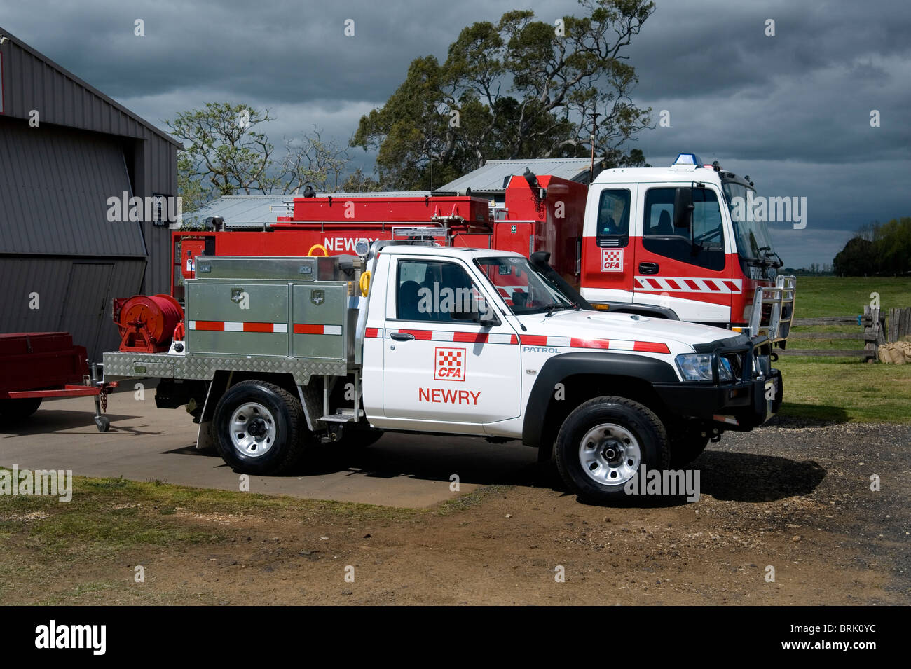 Light and heavy CFA tankers Stock Photo - Alamy
