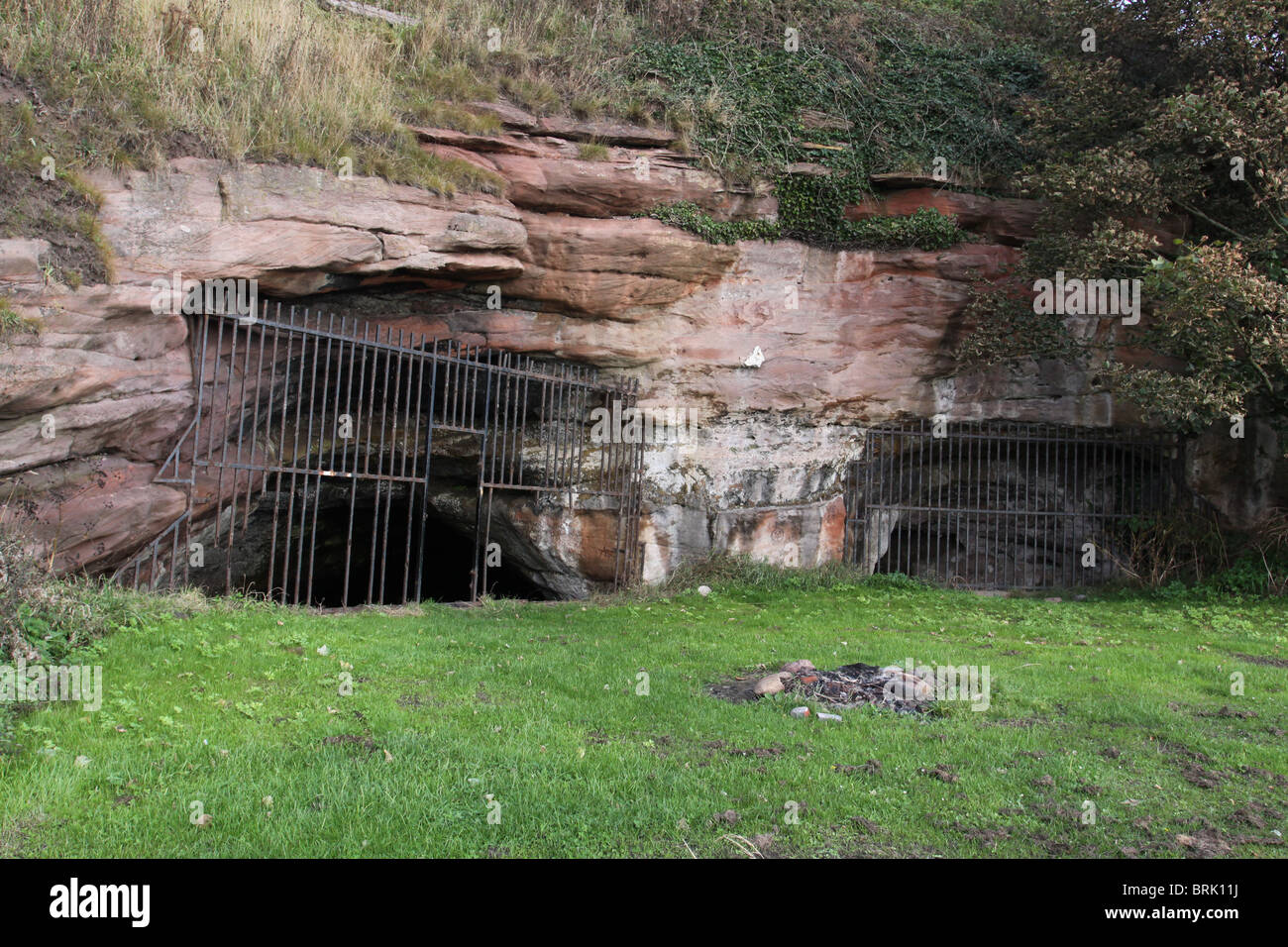Entrance to Wemyss Caves Fife Scotland September 2010 Stock Photo - Alamy