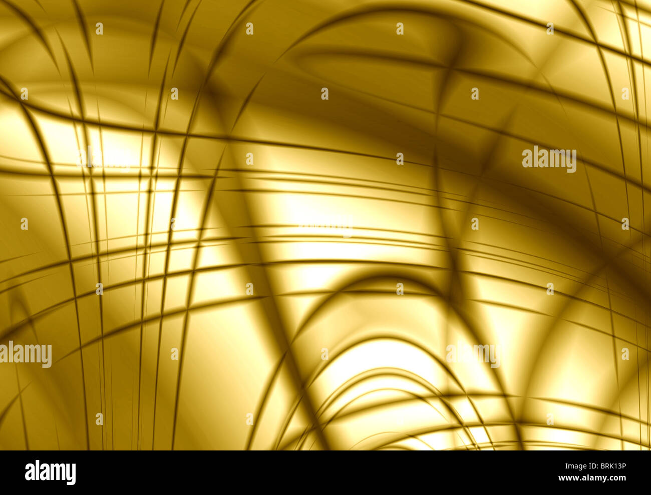 Yellow flow art golden design Stock Photo - Alamy