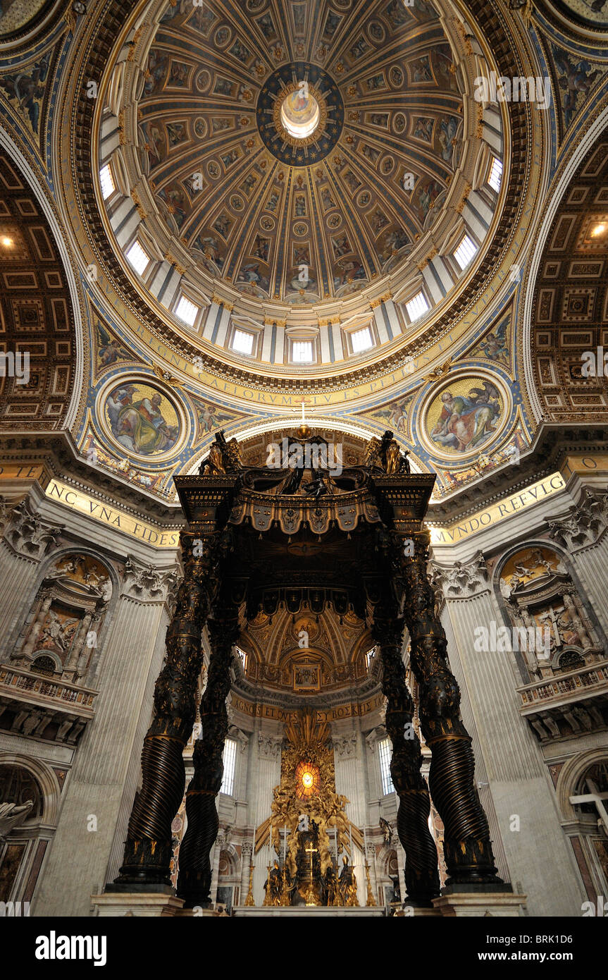 Rome. Italy. The 17th century Baldacchino, 1623–34, by Gian Lorenzo ...