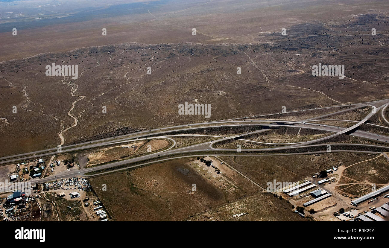 Aerial view of interstate expressway Albuquerque NM Stock Photo - Alamy