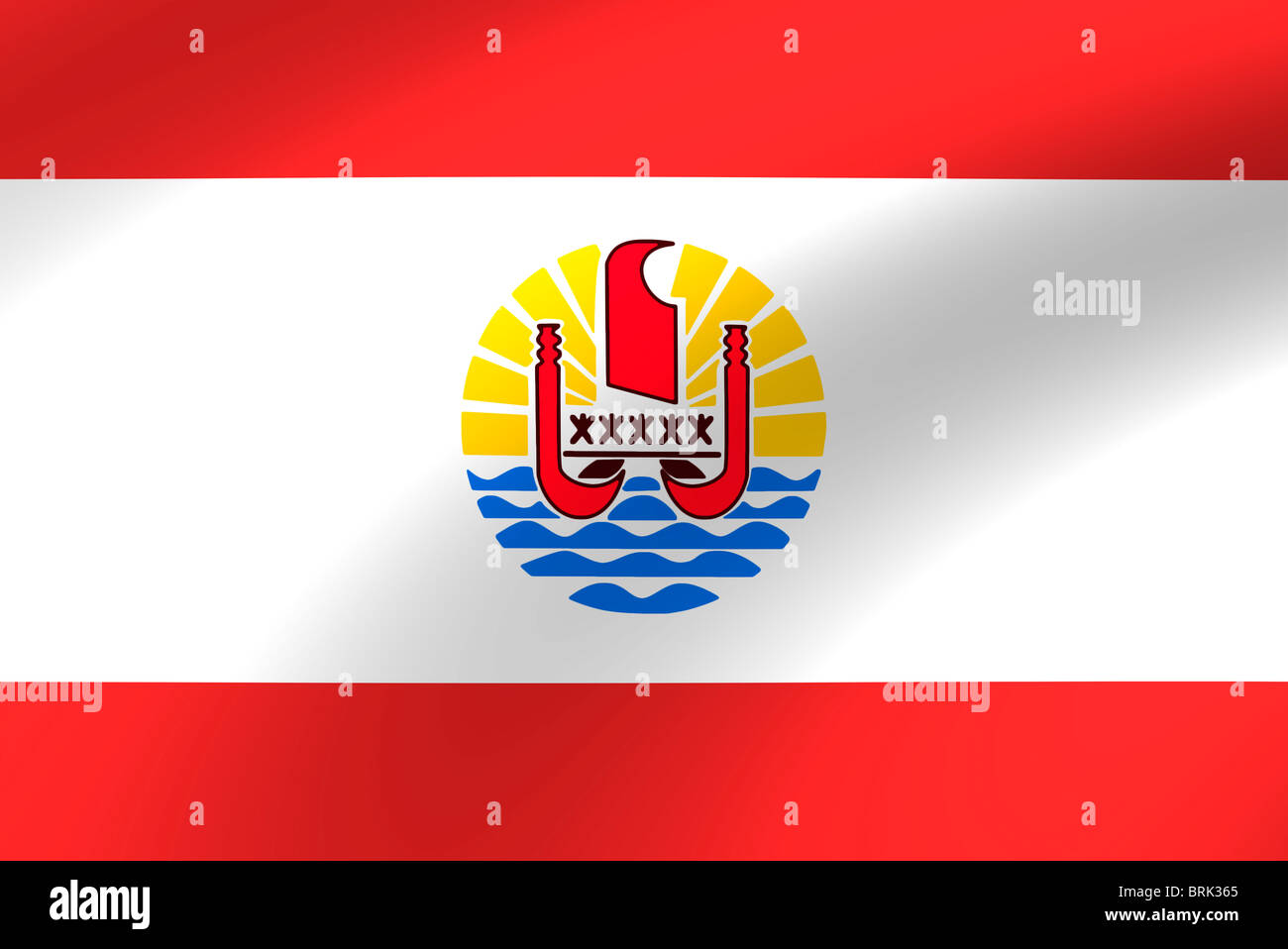 French Polynesia flag Stock Photo - Alamy