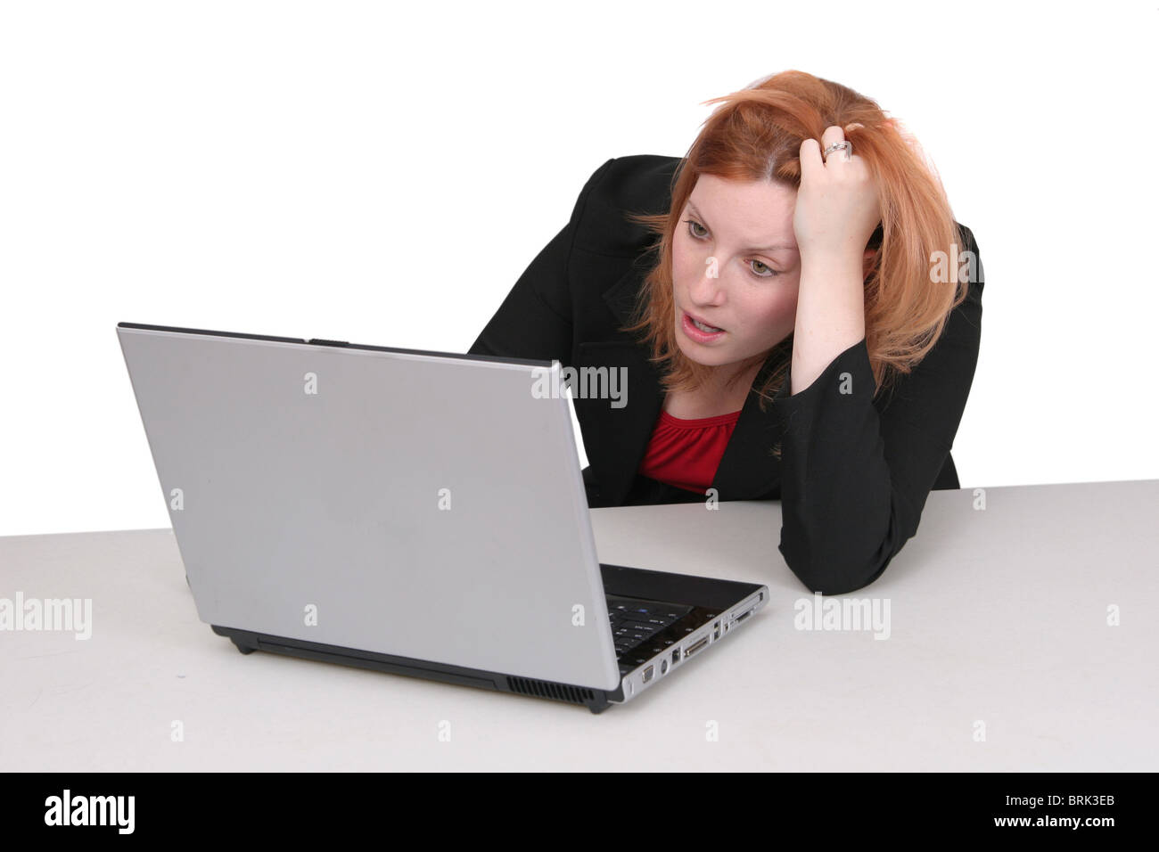 Confused office worker Cut Out Stock Images & Pictures - Alamy